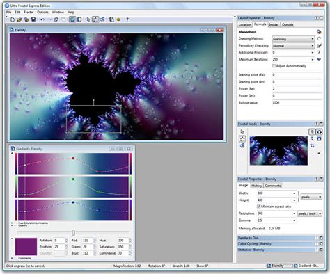 Ultra Fractal 5 Express Edition Graphic Design Software Pc