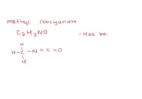 Solved Predict The Structure Of Methyl Isocyanate Ch3nco