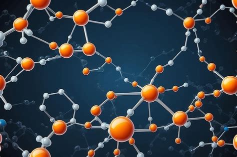 Premium Photo Scientific Abstract Molecular Background Pattern Design