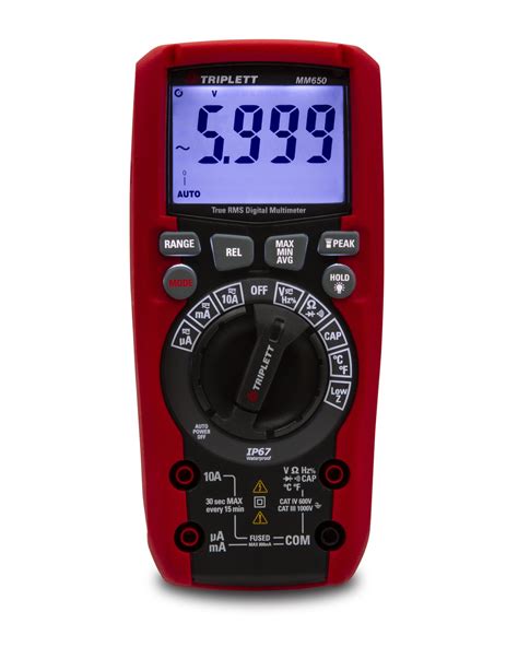 Triplett Mm650 6000 Count True Rms High Performance Digital Multimeter