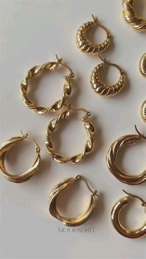 Hoops Chunky Fotografía De Joyería Aretes Accesorios