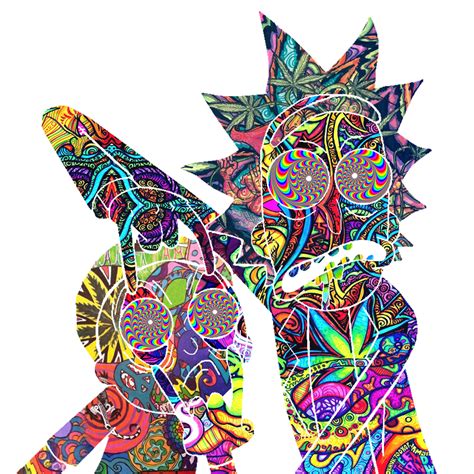 Rick And Morty Trippy Render By Shiro 420 On Deviantart