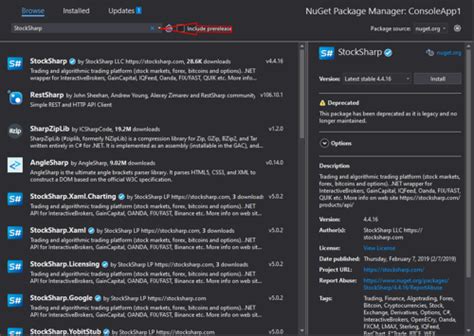 Stocksharp Api From Nuget Manual Stocksharp
