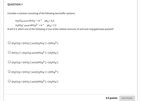 Solved Question 1 Consider A Solution Consisting Of The