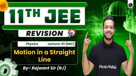 Motion In A Straight Line 01 Class Notespdfpptx