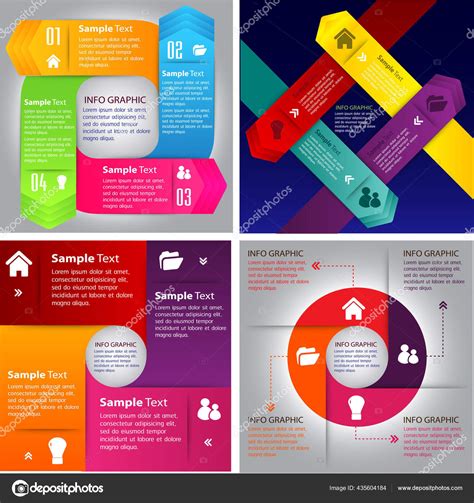 Modern Text Box Templates Banner Infographics Stock Vector By