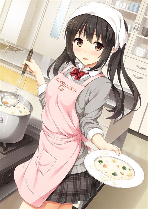 Cooking Anime Girl Wallpapers Wallpaper Cave