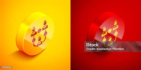 주황색과 빨간색 배경에 격리된 등소 메트릭 프로젝트 팀 베이스 아이콘입니다 비즈니스 분석 및 계획 컨설팅 팀 워크 프로젝트 관리