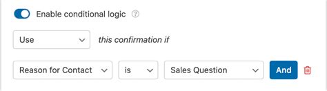 How To Create Conditional Form Confirmations