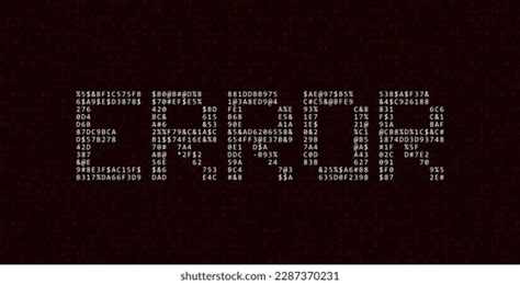 Ascii Art Error Word Made Random Stock Vector Royalty Free 2287370231 Shutterstock