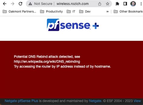 Dns Rebind Attack Generated When Trying To Connect To Local Hostname With Static Dhcp Lease