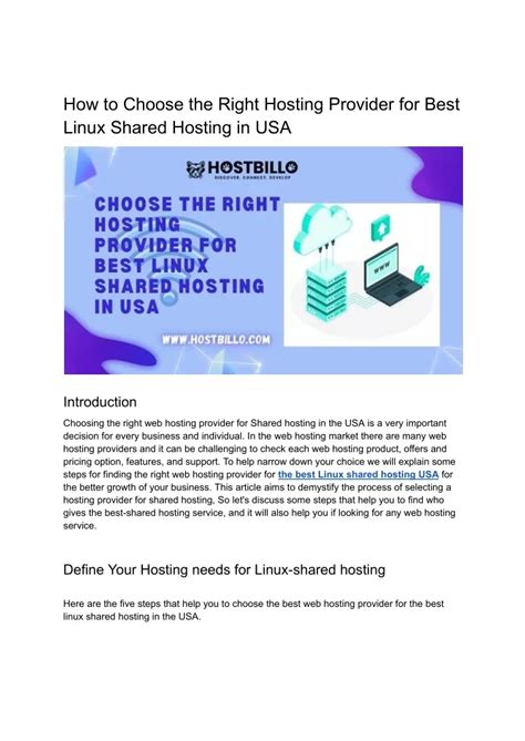 Ppt How To Choose The Right Hosting Provider For Best Linux Shared