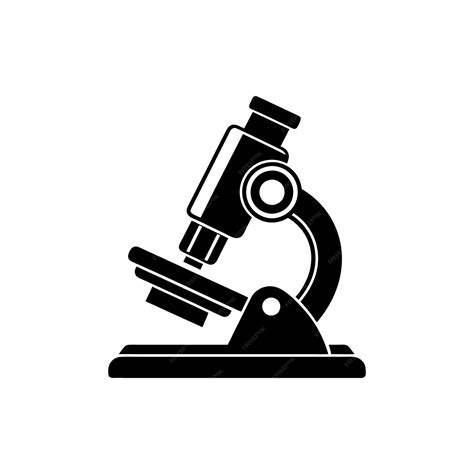Microscope Silhouette Vector Premium Ai Generated Vector