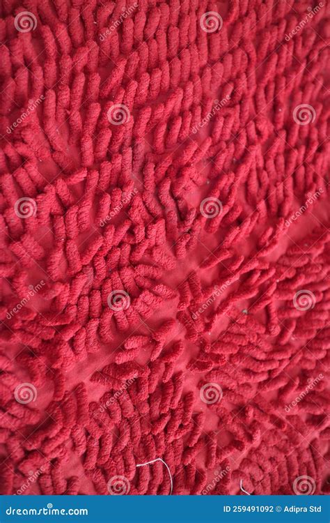 The Unique Texture Of The Red Mat Stock Photo Image Of Material Abstract