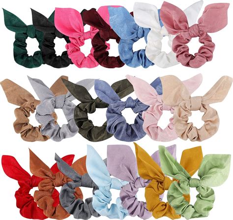 3 Pack Pearls Fashion Flower Stretchy Organza Mesh Hair