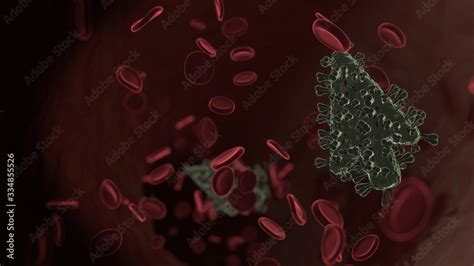 Microscopic 3d Rendering View Of Virus Shaped As Symbol Of Mouse