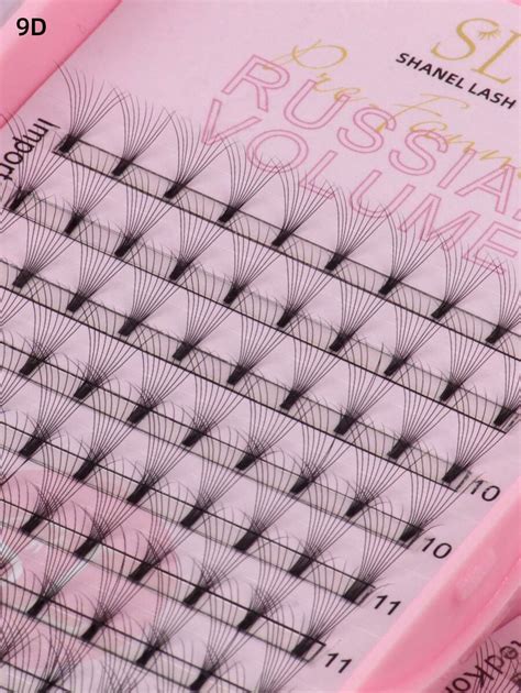 Estensioni Ciglia Individuali A Grappolo 3d 4d 5d 6d 7d 8d 9d 10d Con Stelo Corto Ventole