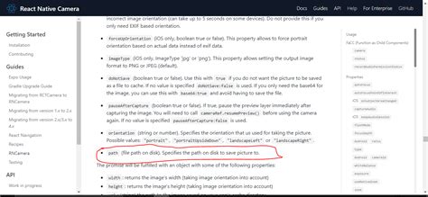 Unable To Save The Image To Specified Path Issue React Native Camera React Native