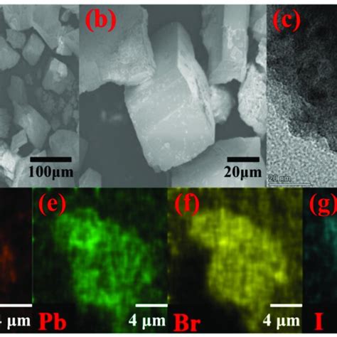 A Sem Image Of Mof 5 B Sem Image Of Cspbbr 1 5 I 1 5 Mof 5 Download Scientific Diagram