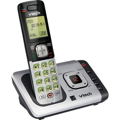 VTech CS6729 DECT 6 0 Expandable Cordless Phone System With Digital Answering System Silver
