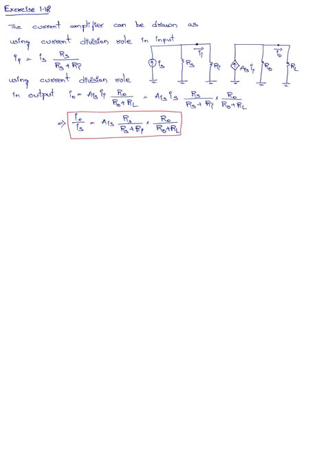 118 Consider A Current Amplifier Having The Model Shown In The Second