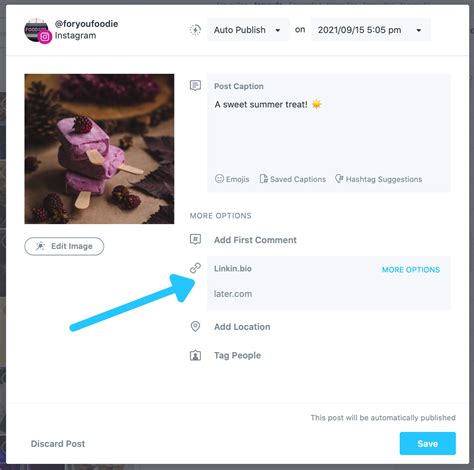 Add And Edit Post Links In Link In Bio Later Help Center