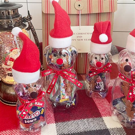 크리스마스 간식 구디백 답례품 단체선물 산타베어 어린이집 영어 유치원 학원 과자 간식 포장 선물 세트 포장 감도 깊은 취향 셀렉트샵 29cm