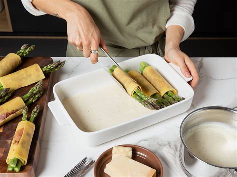 Asparagus Cannelloni With And Parma Ham And Parmesan Béchamel Recipe