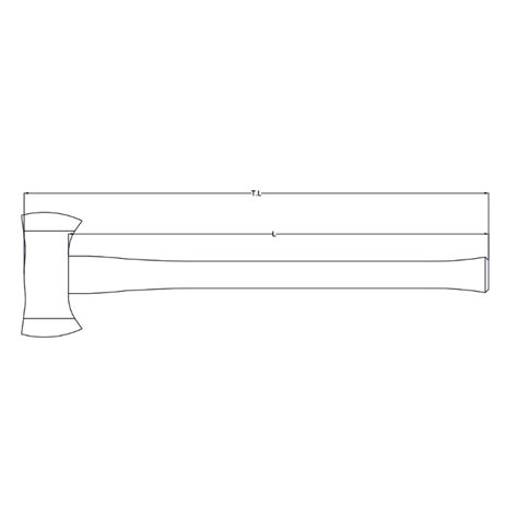 Double Bit Axe With Hickory Handle