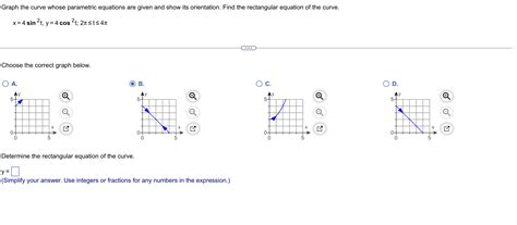 Solved Graph The Curve Whose Parametric Equations Are Given