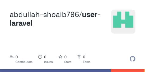 Github Abdullah Shoaib786user Laravel