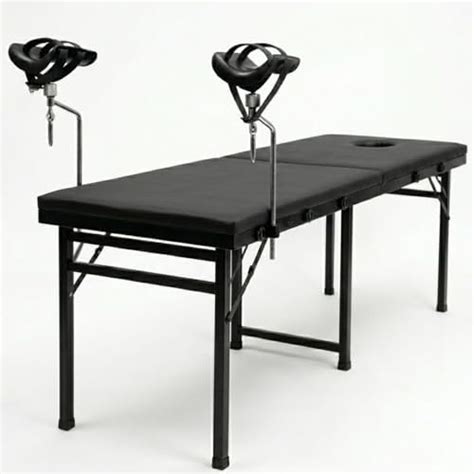Sex Table With Leg Stirrups Heavy Duty Positioning Table