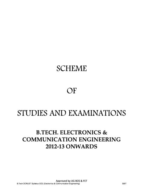 Btech Syllabus Pdf