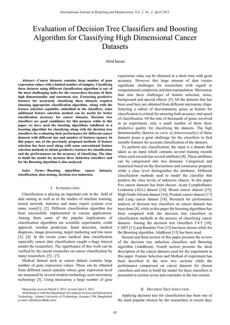 pdf evaluation of decision tree classifiers and boosting algorithm for classifying high