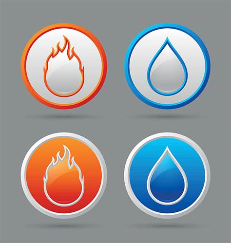 Fireball Fire Water Backgrounds Illustrations Royalty Free Vector