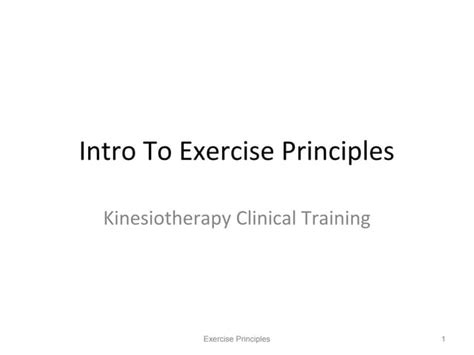 Principles Of Training Pptx