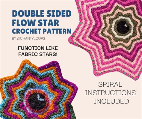 Pattern Double Sided Flow Star Spinning Prop Spiral Instructions