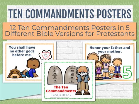 10 Commandments Effects Printable Free Templates