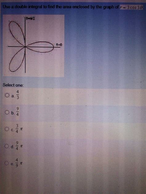solved use a double integral to find the area enclosed by