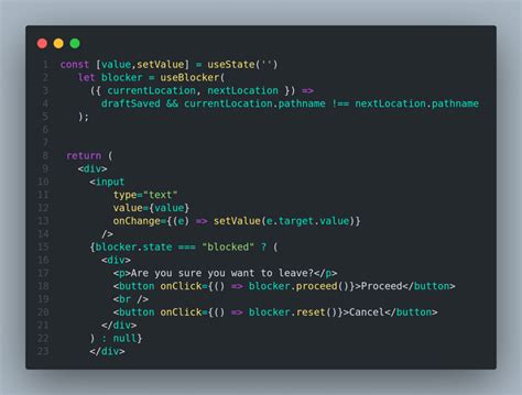 Navigation Blocking In Navigation Blocking In React In Other Locations