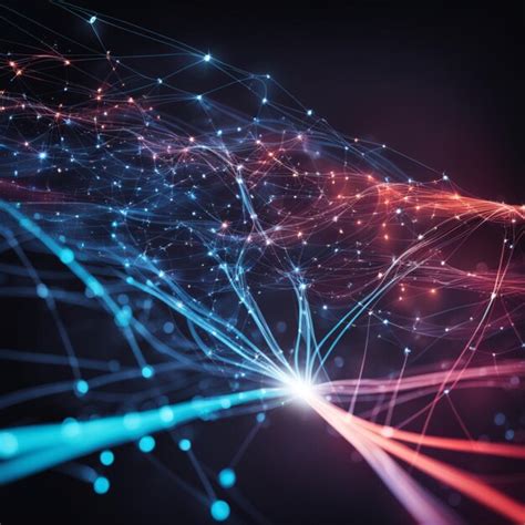 Premium Photo Abstract Technology Background With Illuminated Fiber Optic Network Connections