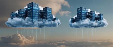 Serene Sky With Clouds Representing Secure Data Storage And Technology Premium Ai Generated Image