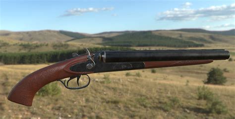 더블 배럴 샷건 3d 모델 25 Fbx Free3d