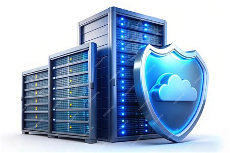 Cloud Computing Technology And Online Data Storage For Business Network Concept Server Racks
