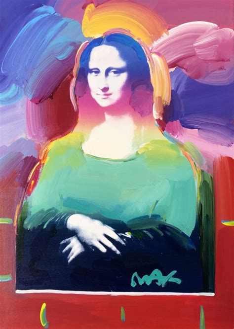 Mona Lisa By Peter Max Cv Art And Frame