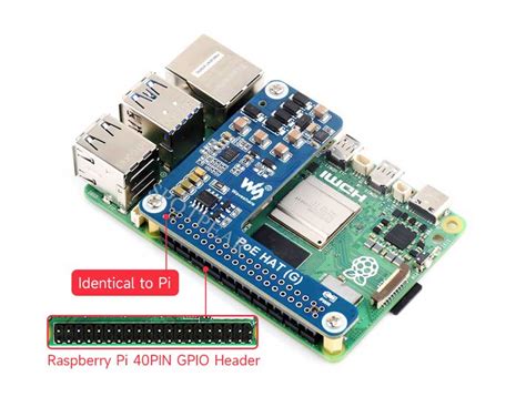 Raspberry Pi 5 Poe Mini Hat G Power Over Rj45 Ethernet 802 3af At