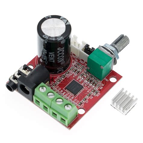 Sıcak satış 12V Mini Hi Fi PAM8610 ses Stereo amplifikatör kurulu 2X10W ...