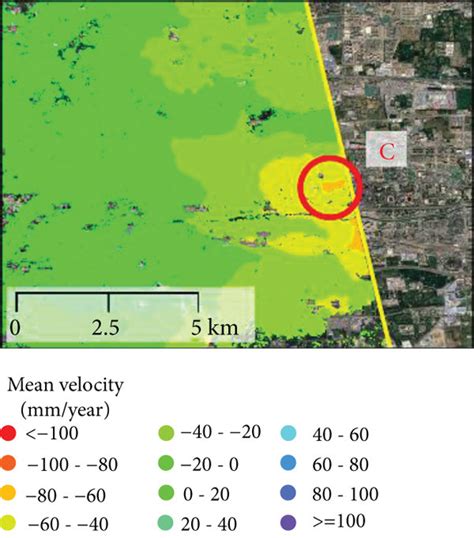 Linear Vertical Deformation Rate Map Comparison Of Three Selected Areas Download Scientific