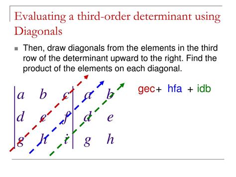 Ppt Understanding 3x3 Matrices And Determinants Evaluation