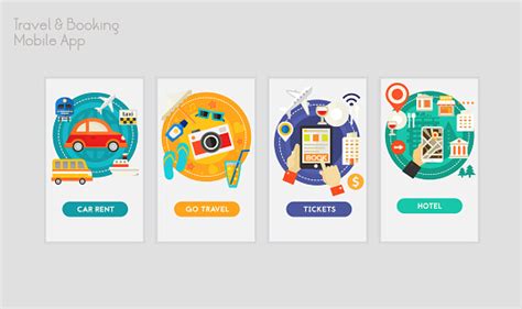 평면 디자인 응답 Ui 모바일 응용 프로그램 샘플 그래픽 사용자 인터페이스에 대한 스톡 벡터 아트 및 기타 이미지 그래픽 사용자 인터페이스 러시아 방향 Istock
